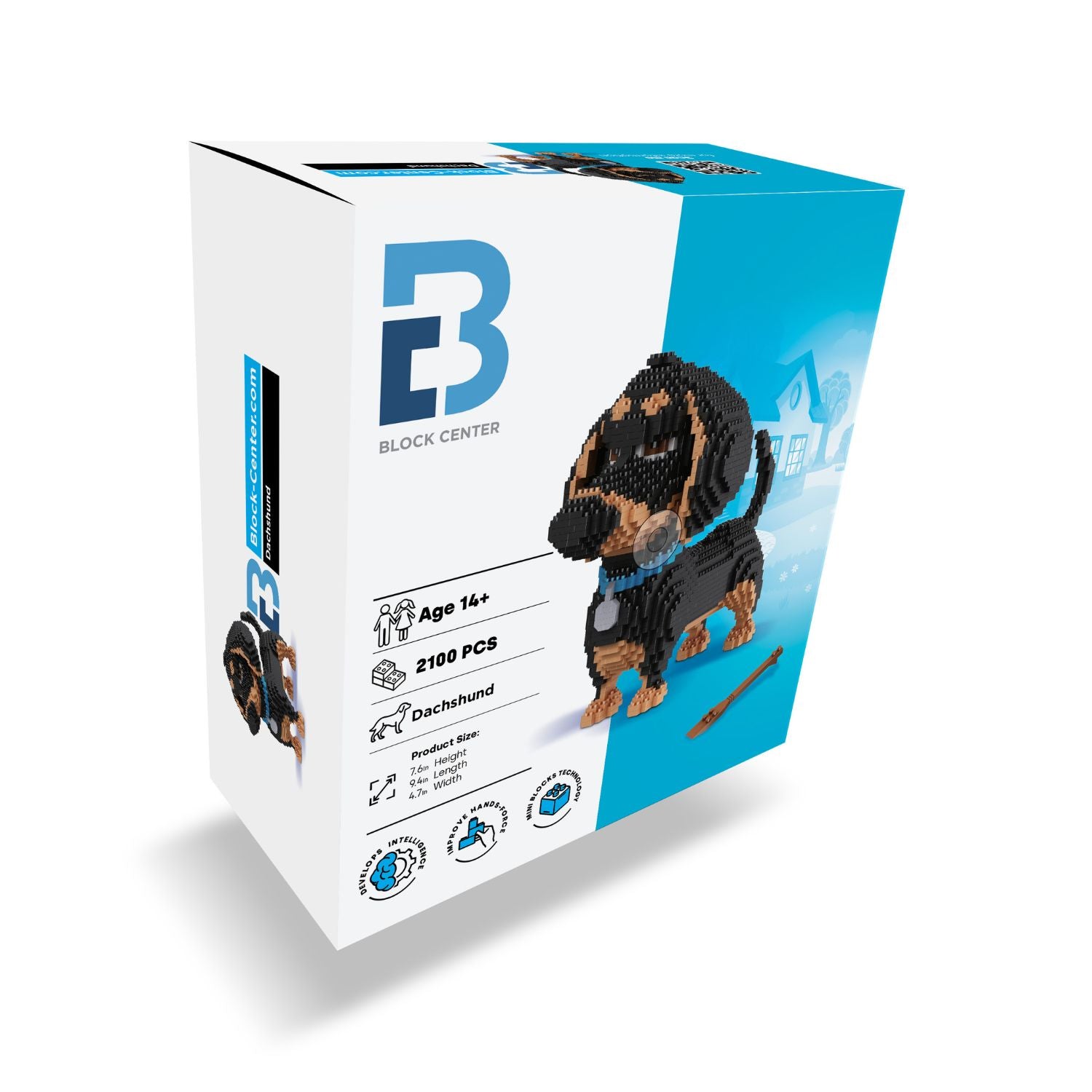 3D Puzzle Dachshund Dog Building Blocks – Block Center