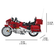 Red Touring Motorcycle – Block Center
